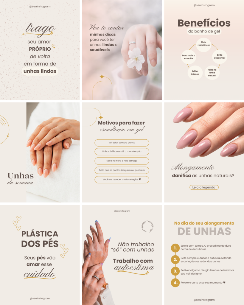 Pack Unhas - Faça Posts de Qualidade e Atraia Mais Clientes